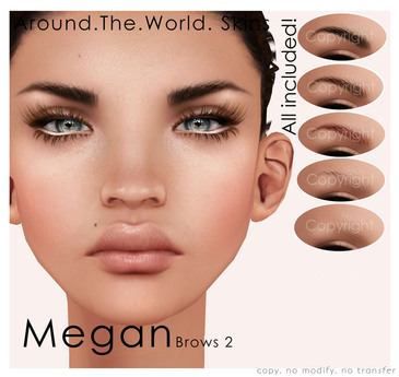 Second Life Marketplace - DeeTaleZ Skin *DEMOS* A.T.W. Megan [Brows2 ...