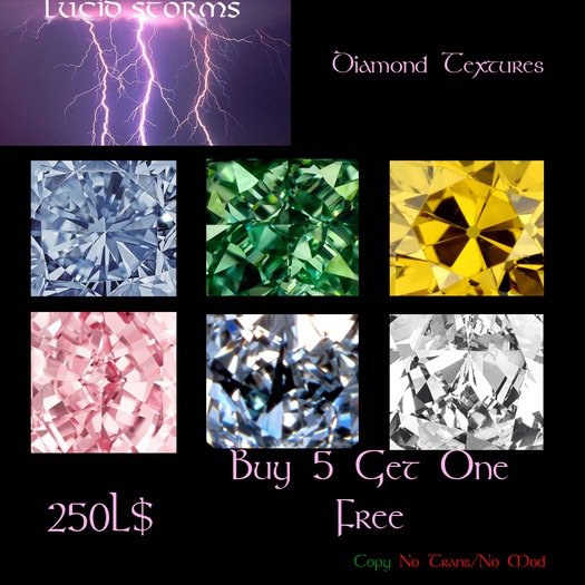 Second Life Marketplace - Lucid Storm ~ Diamond Textures