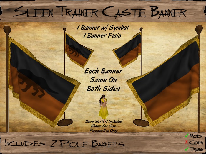 Second Life Marketplace - Sleen Trainer Pole Flag