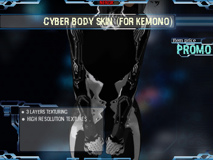 Second Life Marketplace - Cyber Body Skin [MK1][kemono][skin]