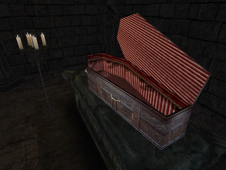 Second Life Marketplace - Classic Gothic Crypt Set - Mesh, Gothic Furniture