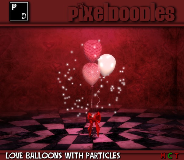 Second Life Marketplace - [PD] Love Balloons - 13 Prims - Copiable