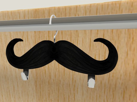 Second Life Marketplace - bamboo* Lamina rack w/moustache hangers