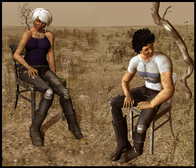 Second Life Marketplace - Paint Spattered Chairs