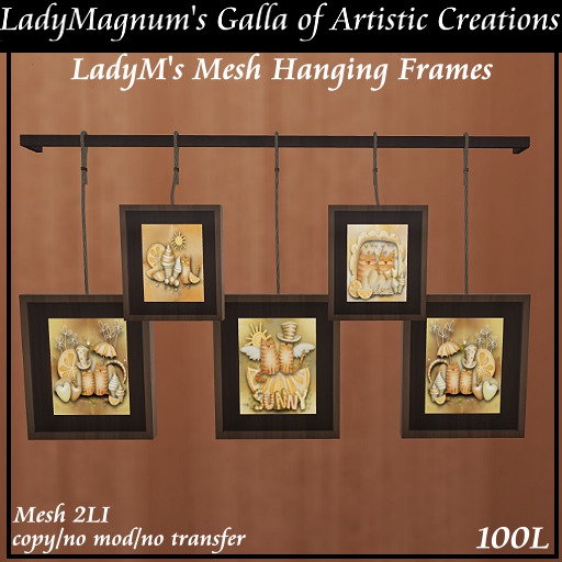Second Life Marketplace - LadyM's Mesh Hanging Frames - Sunny Kittys