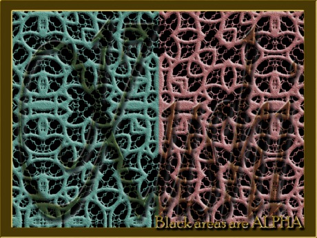 Second Life Marketplace - *Kushi* Baroque Lace Alpha Seamless Textures ...