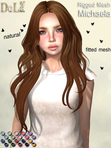 Second Life Marketplace - =DeLa*= Mesh Hair "Michaela" Colors