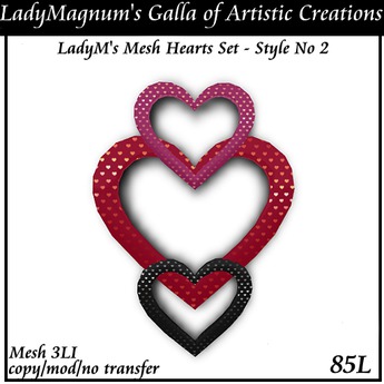 Second Life Marketplace - LadyM's Mesh Hearts Set - No 2e