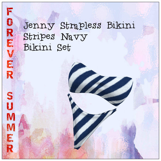 Second Life Marketplace - {FS}Jenny Strapless Bikini Roses and Plaids ...