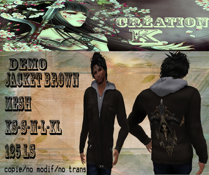 Second Life Marketplace - jacket brown demo5