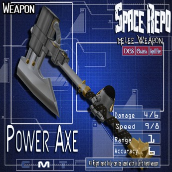Second Life Marketplace - Space Repo - Power Axe