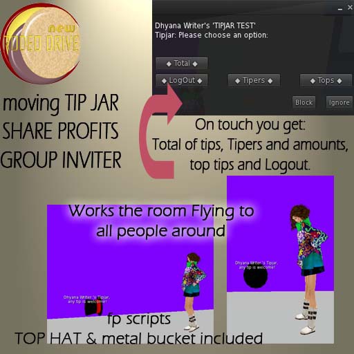 Second Life Marketplace - Moving TIPJAR/Group inviter/share profits