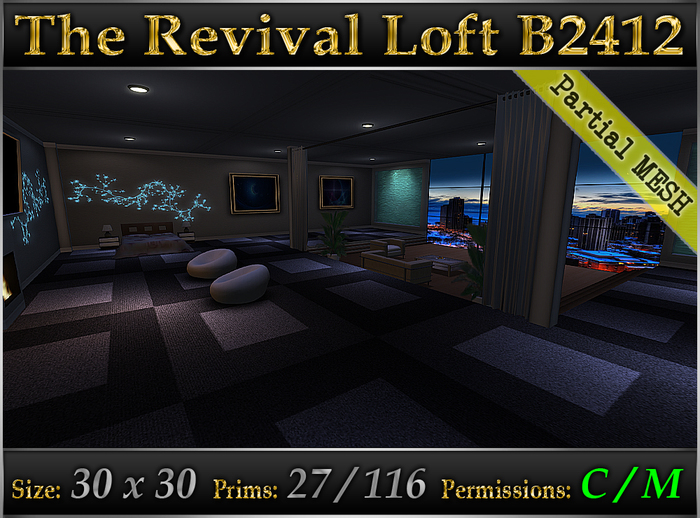 Second Life Marketplace - The Revival Loft B2412 *Fully Furnished* Loft ...