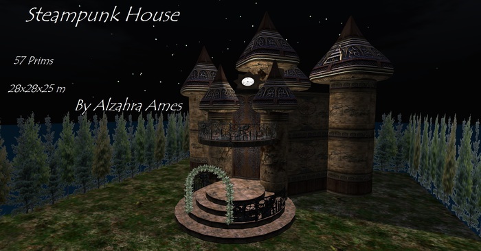 Second Life Marketplace - Steampunk House (c&m)By Alzahra Ames