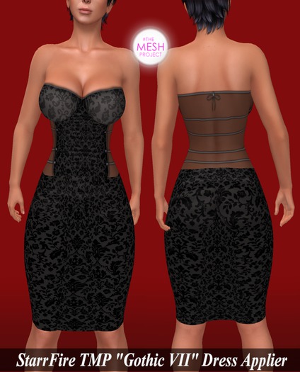 Second Life Marketplace - StarrFire TMP "Gothic VII" Dress Applier