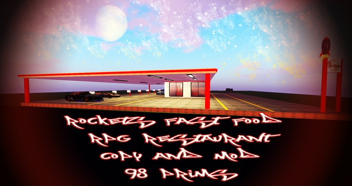Second Life Marketplace - Rockets Fast Food Restaurant Drive Through ...