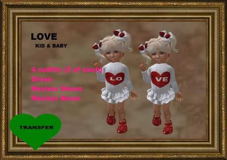 Second Life Marketplace - cc: LOVE Valentine Dress Double Twins Best ...