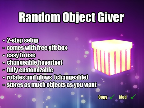 Second Life Marketplace - Random Object Giver