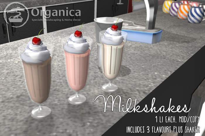 Second Life Marketplace - [ Organica ] Milkshakes