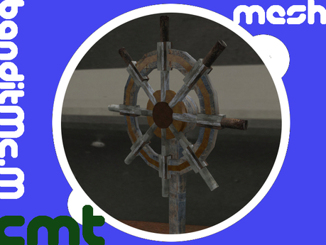 Second Life Marketplace - Steampunk airship steering wheel - Mesh ...