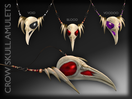 Second Life Marketplace - ::Static:: Crow Skull Blood Amulet
