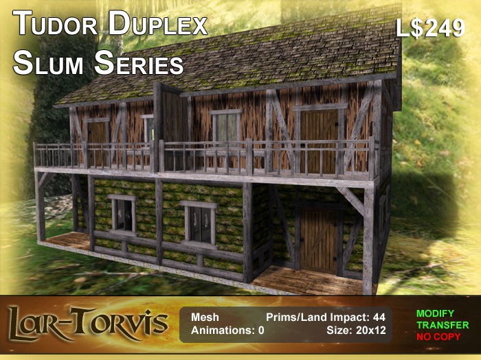 Second Life Marketplace - Tudor Duplex - Slum Series