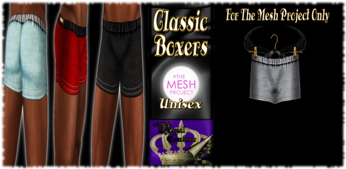 Second Life Marketplace - {SMD} TMP Lgt Gray Classic Boxers (Rez)