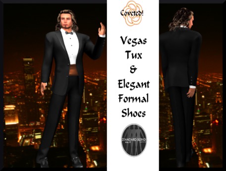 Second Life Marketplace - VEGAS TUX WITH COPPER CUMBERBAND