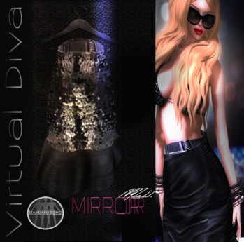 Second Life Marketplace - Virtual DIva Mirror Skirt Sparkle