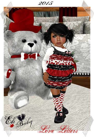 Second Life Marketplace - EH Baby ~ Love Letters Outfit