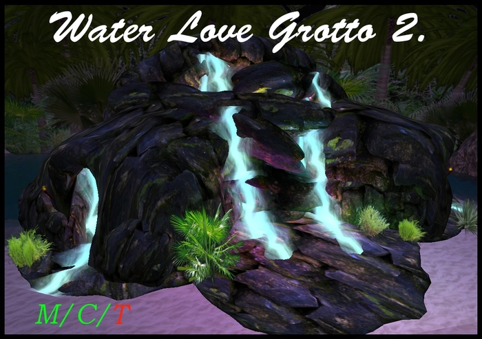Second Life Marketplace - Water Love Grotto 2 ( Cave Cavern Waterfall )