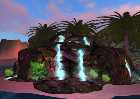 Second Life Marketplace - Water Love Grotto 2 ( Cave Cavern Waterfall )