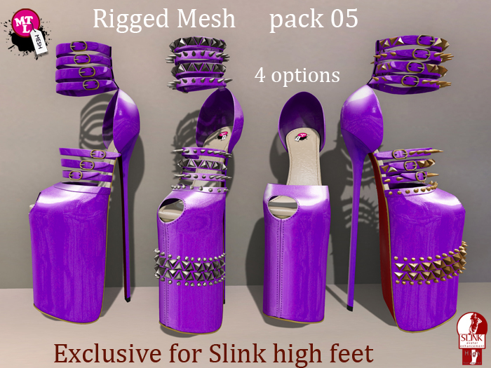Second Life Marketplace - Miss LT Aultra platform Slink High feet - PACK 05