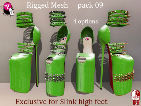 Second Life Marketplace - Miss LT Aultra platform Slink High feet - PACK 09