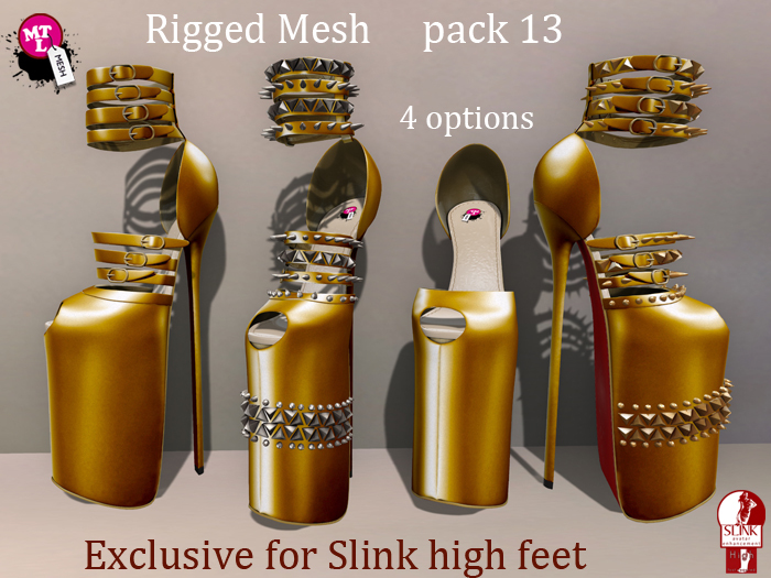 Second Life Marketplace - Miss LT Aultra platform Slink High feet - PACK 13