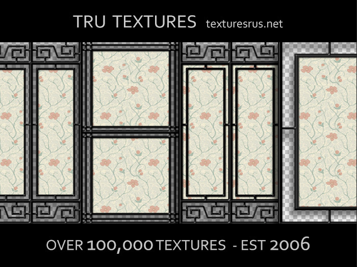 Second Life Marketplace - 28085: 21 x Cherry Blossom Asian Shoji Screen ...