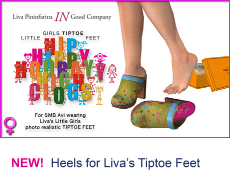 Second Life Marketplace - -SMB Hip, Hippy, Hoorayy Kids High Clogs