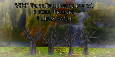 Second Life Marketplace - VOC Tree Building Kit V1 - Trunks Add On