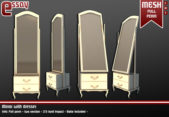 Second Life Marketplace - [E]-mirror with dresser