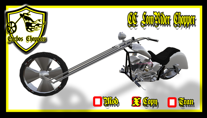 Second Life Marketplace - CC Lowrider Chopper (Boxed)