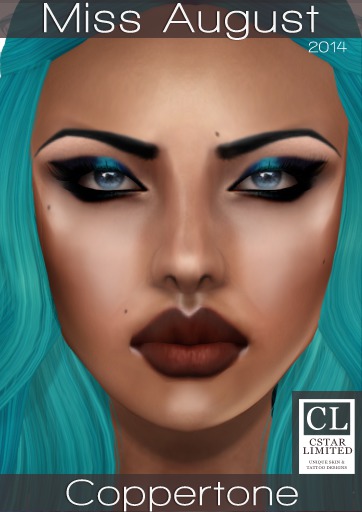 Second Life Marketplace - cStar Limited - Miss August 2014 - Coppertone ...