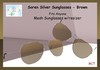Second Life Marketplace - [S][B] Soren Silver Sunglasses - Brown
