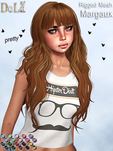 Second Life Marketplace - =DeLa*= Mesh Hair "Margaux" Colors