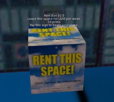 Second Life Marketplace - Rent Box System V2.1 *No Commision* Rental Box