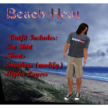 Second Life Marketplace - Beach Heat Men's Outfit BOXED