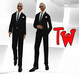 Second Life Marketplace - TW>Elegant mans suit in black with slim blue tie