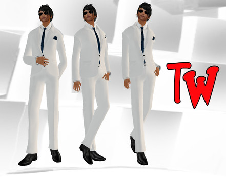 Second Life Marketplace - TW> Elegant mans suit white