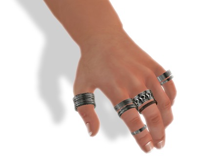 Second Life Marketplace - SO - Silver Rings