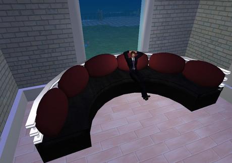 Second Life Marketplace - Mw Club circular sofa in black