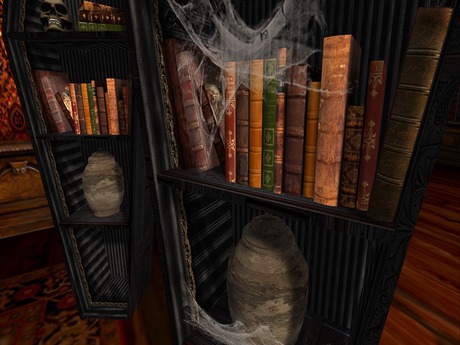 Second Life Marketplace - The Poe Coffin Book Shelf - Mesh - 7 Prims ...